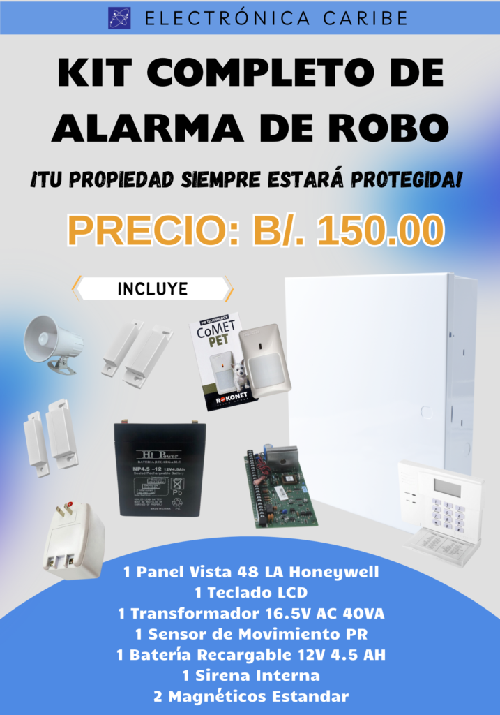 Kit de Alarma de Robo – Electronica Caribe